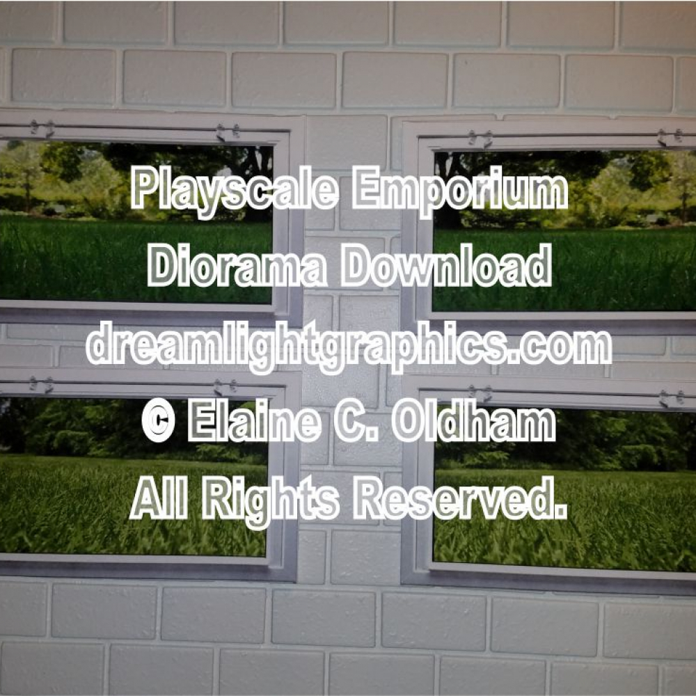 Basement Windows, one-sash with yard view | Dreamlight Graphics