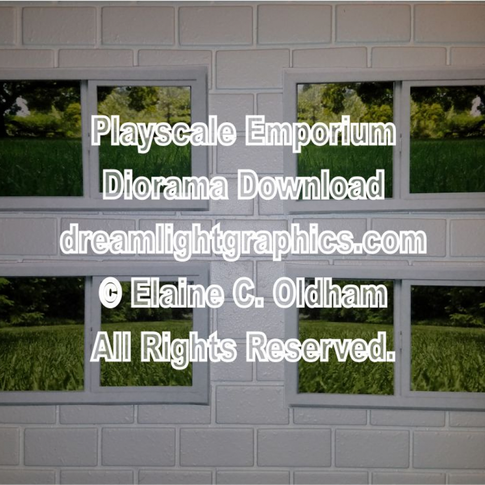 Basement Windows, two-sash with yard view | Dreamlight Graphics